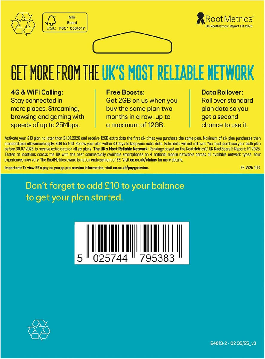 EE £20 Pack SIM Card – freesimcard.co.uk